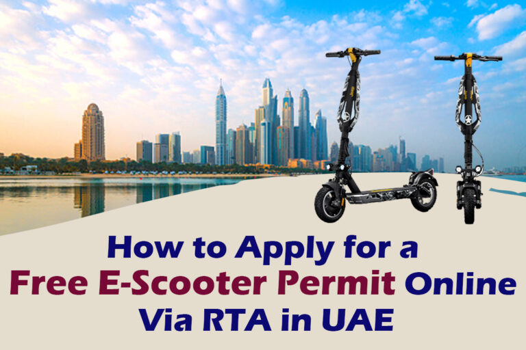 How to apply for a free e-scooter permit online via RTA in UAE